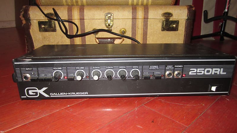 Original '93 Gallien Krueger GK 250 RL Bass Amp Head | Reverb UK