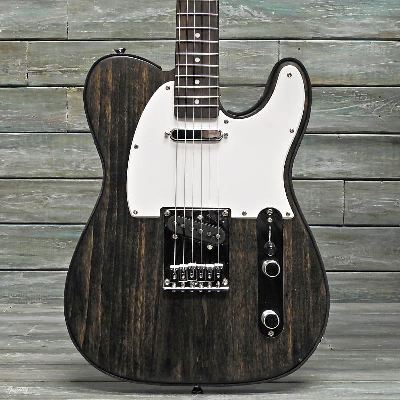 Fender Squire Telecaster Custom Modified Brown Stained | Reverb