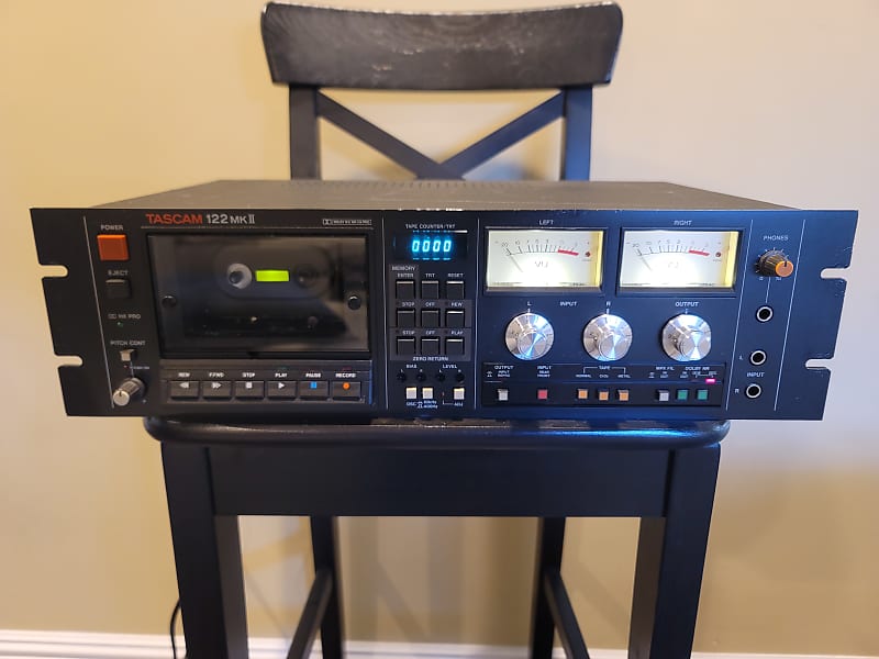 TASCAM 122 MKII PRO 3-HEAD CASSETTE DECK - FULLY SERVICED | Reverb