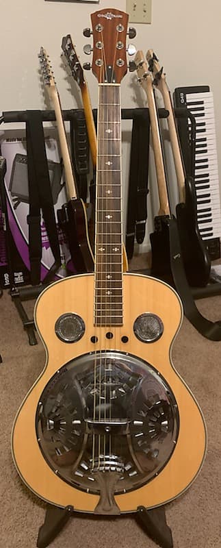 Gear4Music Round Neck Resonator Sunburst | Reverb