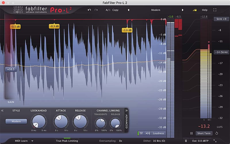 New FabFilter Pro-L 2 Virtual Processor Software Plug-ins | Reverb
