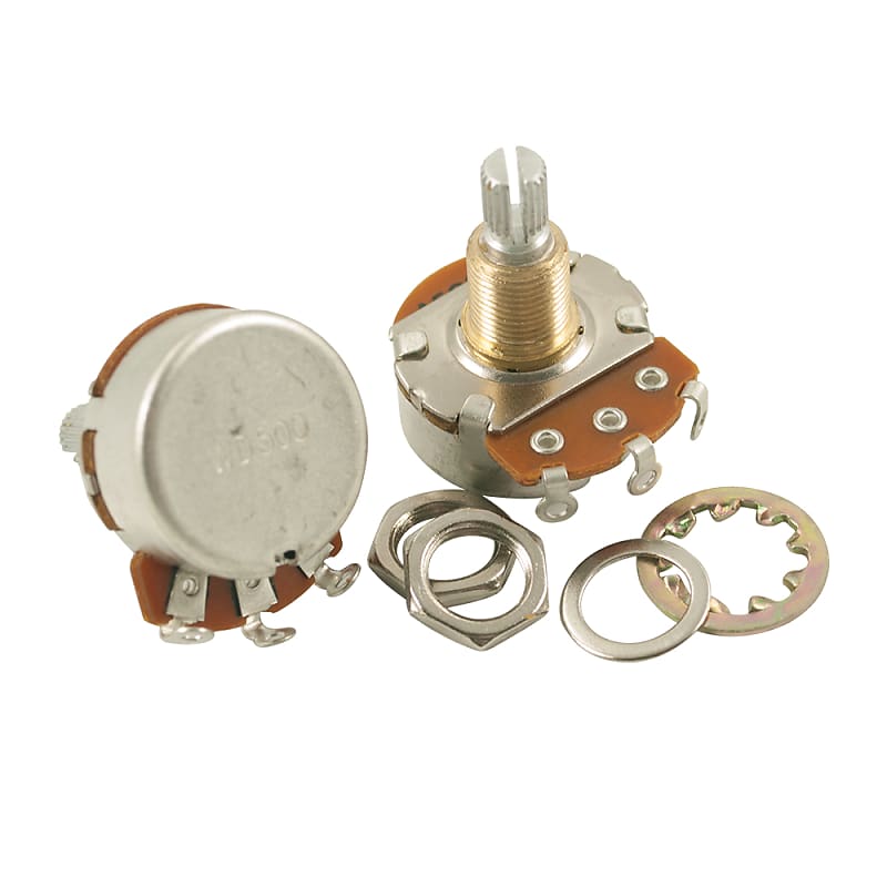 500k Pot Potentiometer - Fender®, S-1, Knurled Shaft, 4PDT | Amplified ...