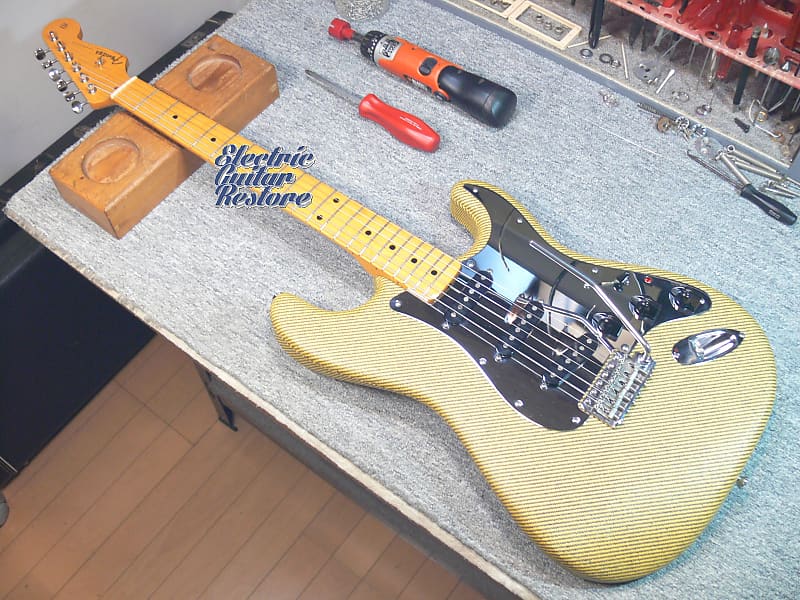 1999 Fender Japan Stratocaster - Tweed modified sample | Reverb