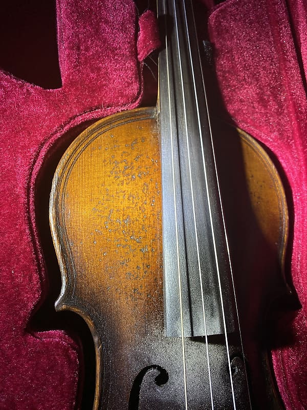 Late 1790s Antique German Fiddle Violin Natural W/Case & Bow | Reverb
