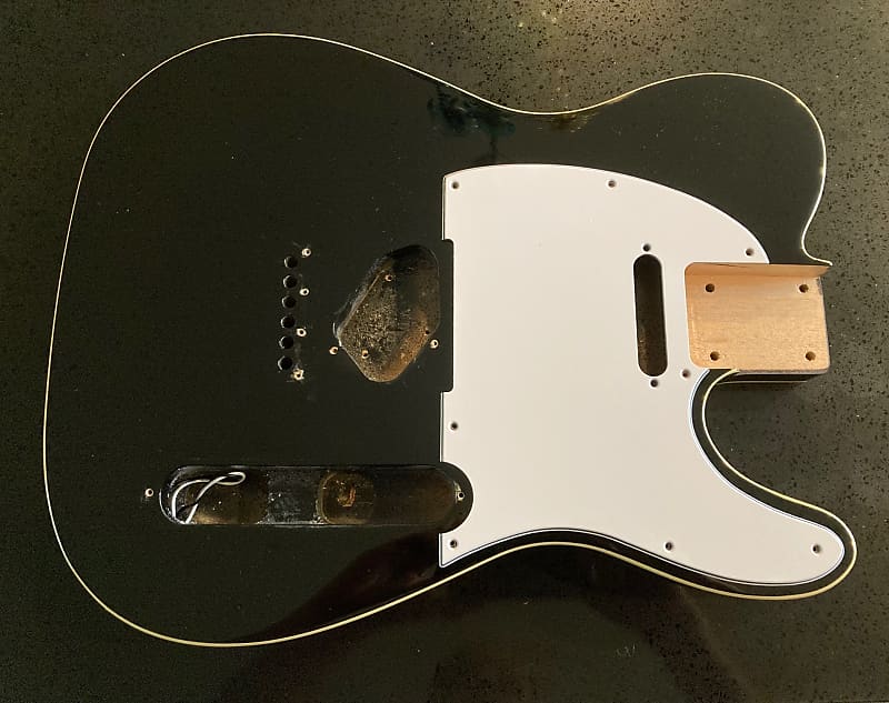 Tele style Body - Binding Black under 4 lbs | Reverb