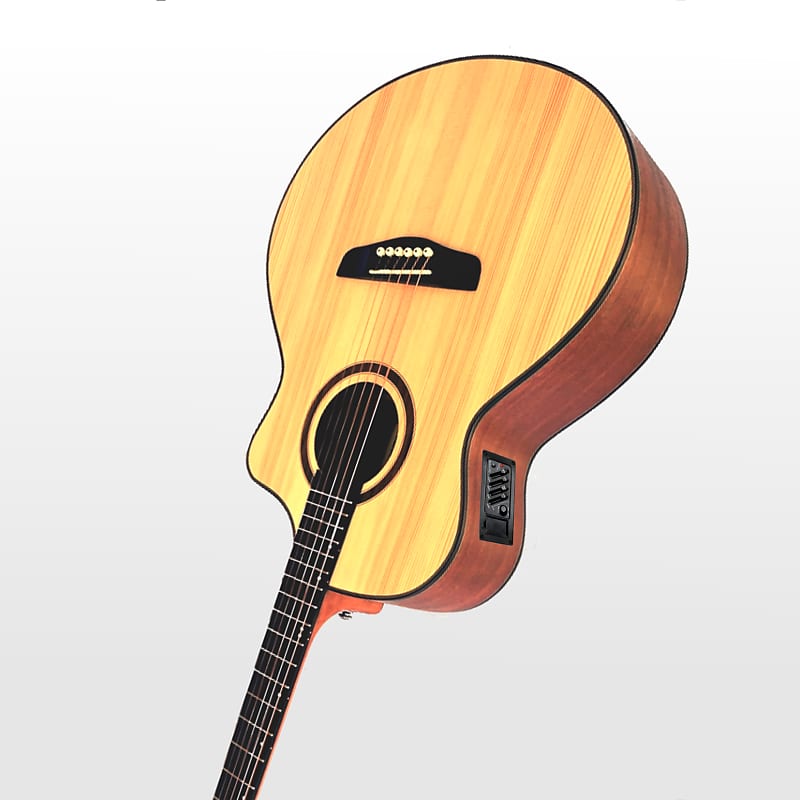 Deviser LS120 Electric-Acoustic Matte Guitar - Soft Cutaway | Reverb