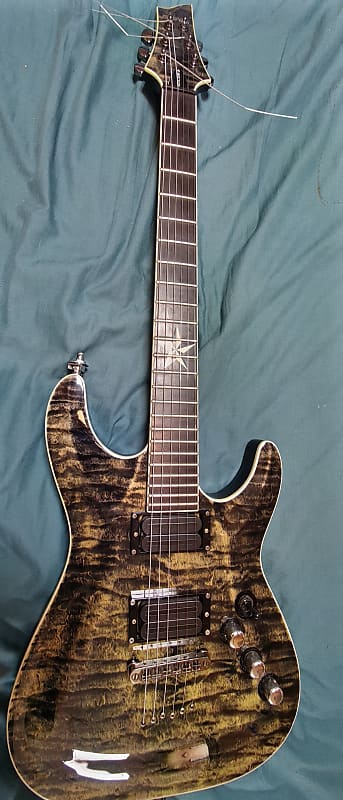 Schecter Diamond Series C-1 Exotic Star (Snow leopard) | Reverb