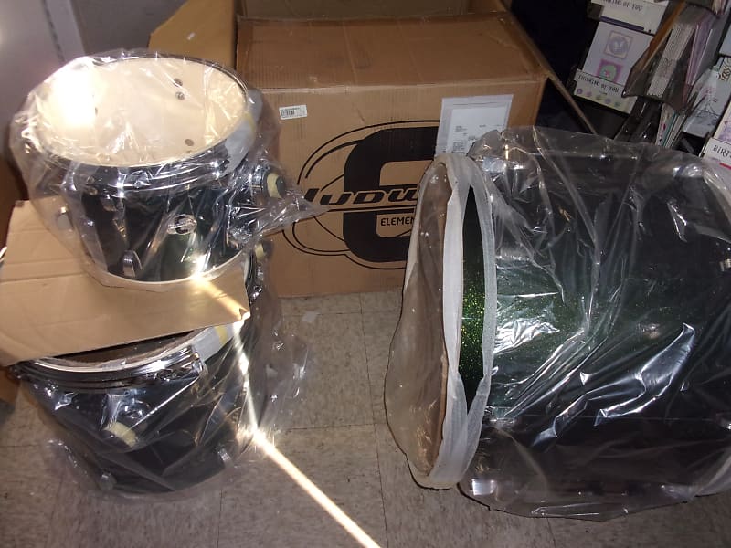 Ludwig Element Evolution 3 pc Drum Shells, Rims and Tom Heads | Reverb