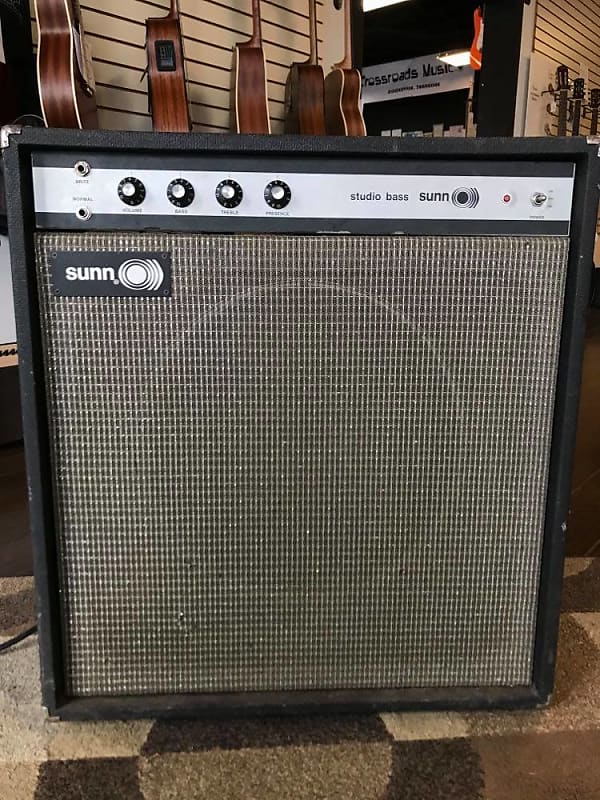 Sunn Studio Bass 1 x 15 Combo Amp 1970s Black | Reverb