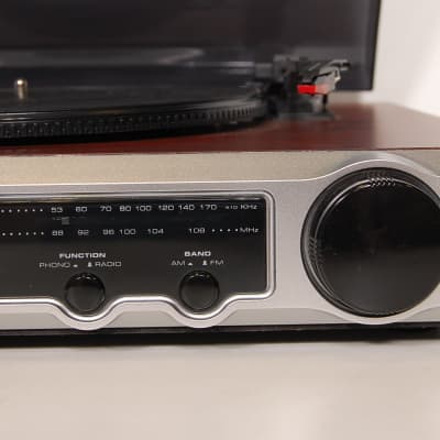 Technosonic MT-PH02 Turntable/Radio With Built-in Speakers | Reverb