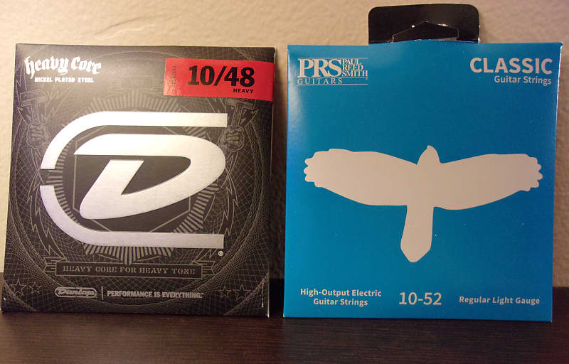 PRS 10-52 and Dunlop 10-48 guitar strings | Reverb