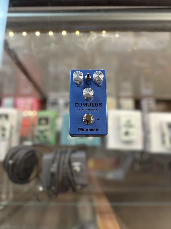 Gamma Cumulus 3-Way Reverb Effects Pedal - Blue | Reverb