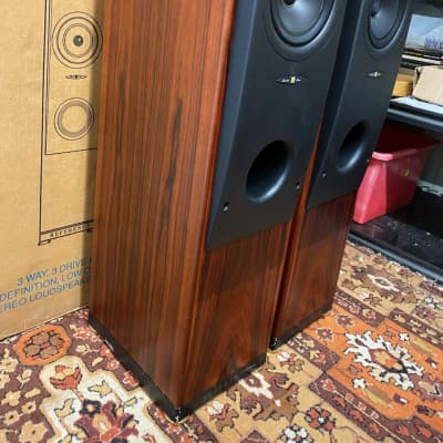 Vintage 1990s KEF Reference Model One Rosewood Floorstanding | Reverb