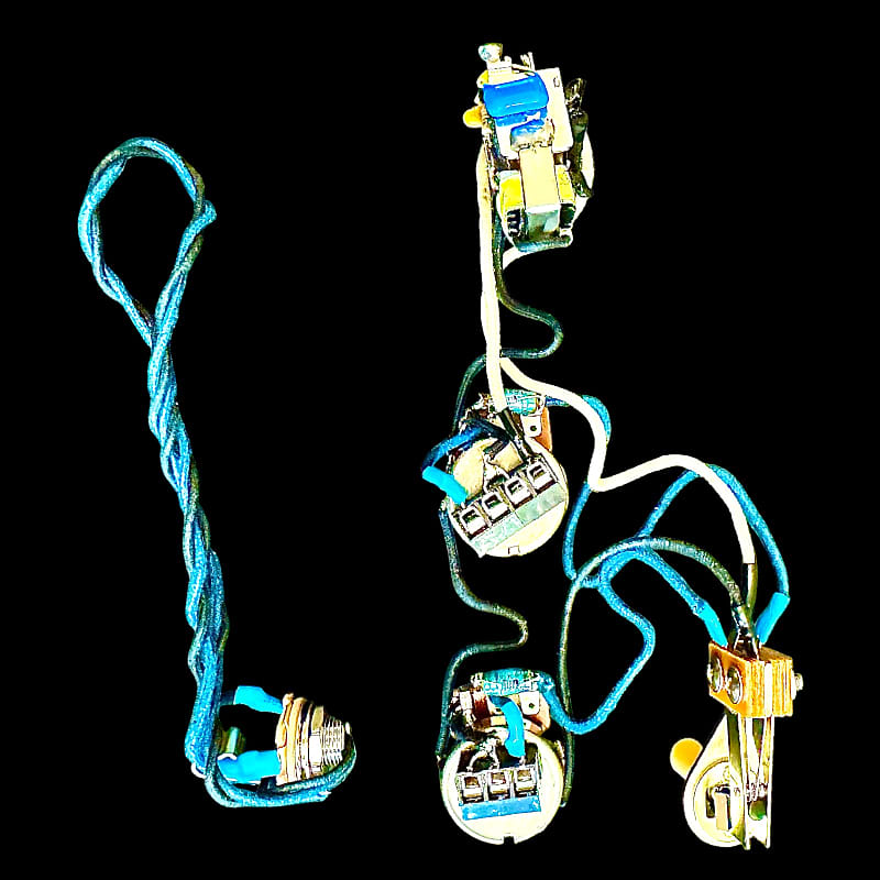 Solderless 58 Gibson Flying V Wiring Harness with Fixed Wah | Reverb