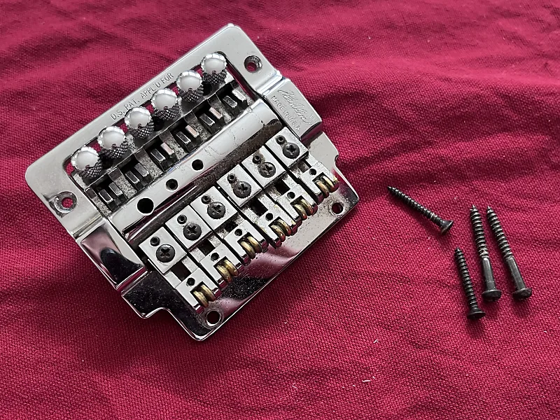 Kahler vintage Fender tremolo bridge chrome | Reverb