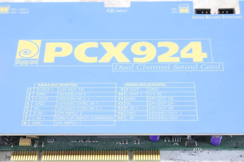 Digigram Pcx924 Dual Channel Sound Card Pcx924 V2 | Reverb