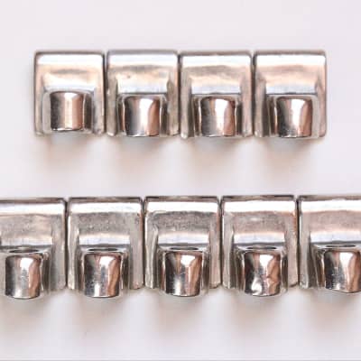 (8) Leedy Hoop Clips, Nickel Plated Brass / 1930s-40s | Reverb