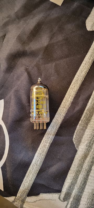 Mullard Blackburn 12ax7 Ecc83 BVA NOS 1965 Yellow Label | Reverb