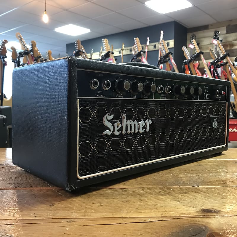 Selmer Treble 'N' Bass 50 MK-II 'Black & Blue' Head 1960's | Reverb UK