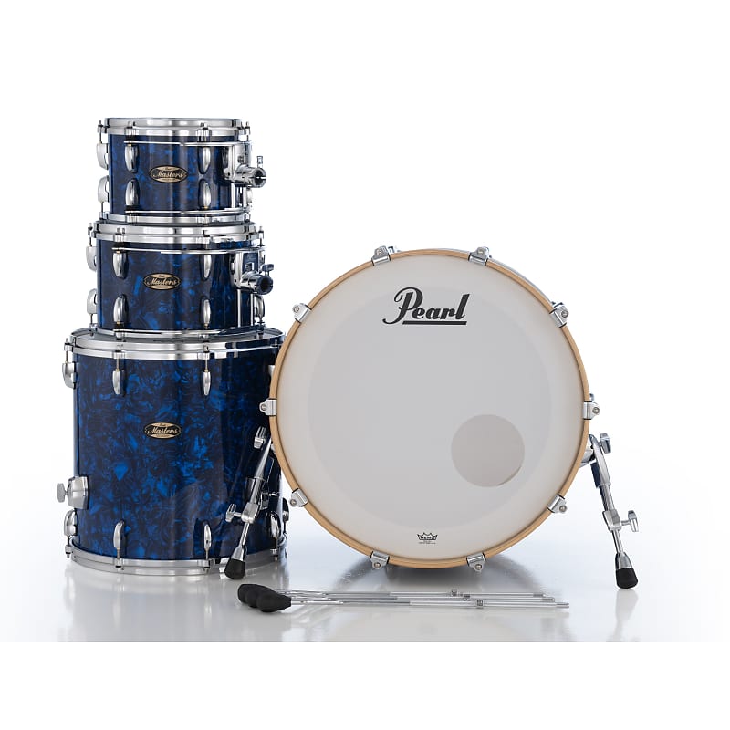 Pearl MMGC924XSP-S/C418 Masters Maple Gum Blue Abalone - Drum | Reverb