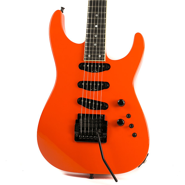 1986 Jackson San Dimas Soloist Custom Jeff Beck Neon Orange | Reverb