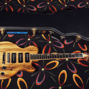 McNaught Vintage Singlecut Black Limba Korina w Set-Thru Neck | Reverb