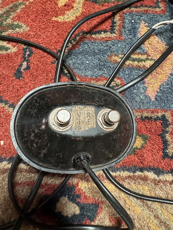 1960s Fender Blackface Amp Footswitch Twin Reverb deluxe | Reverb