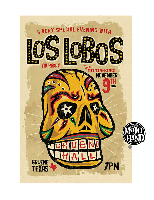 Mojohand - Los Lobos Concert poster - 2017 | Reverb