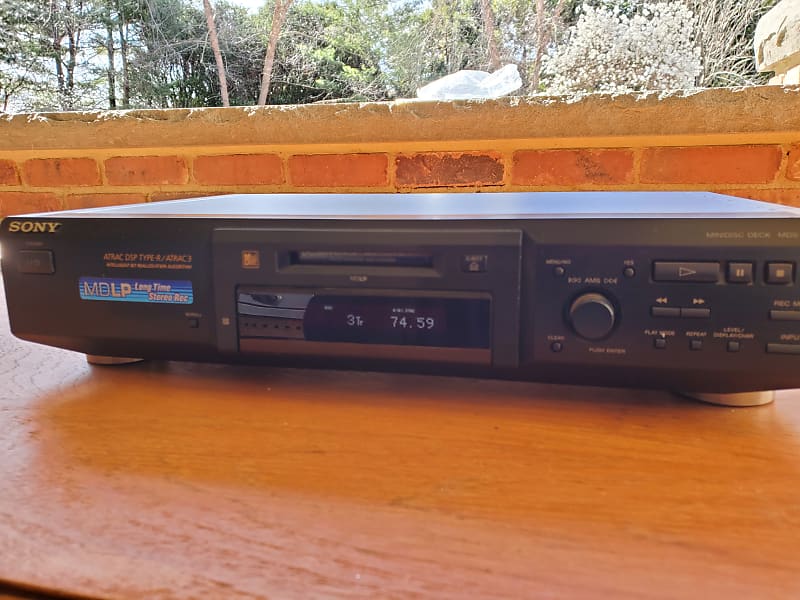 Sony MDS-JE440 minidisc home deck Black | Reverb