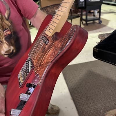 Fender Telecaster partscaster mid 2000s - red stain | Reverb