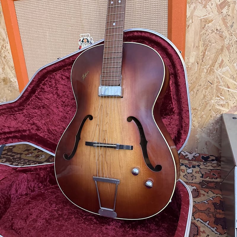 Vintage 1957 Hofner Congress Brunette Sunburst Electric | Reverb
