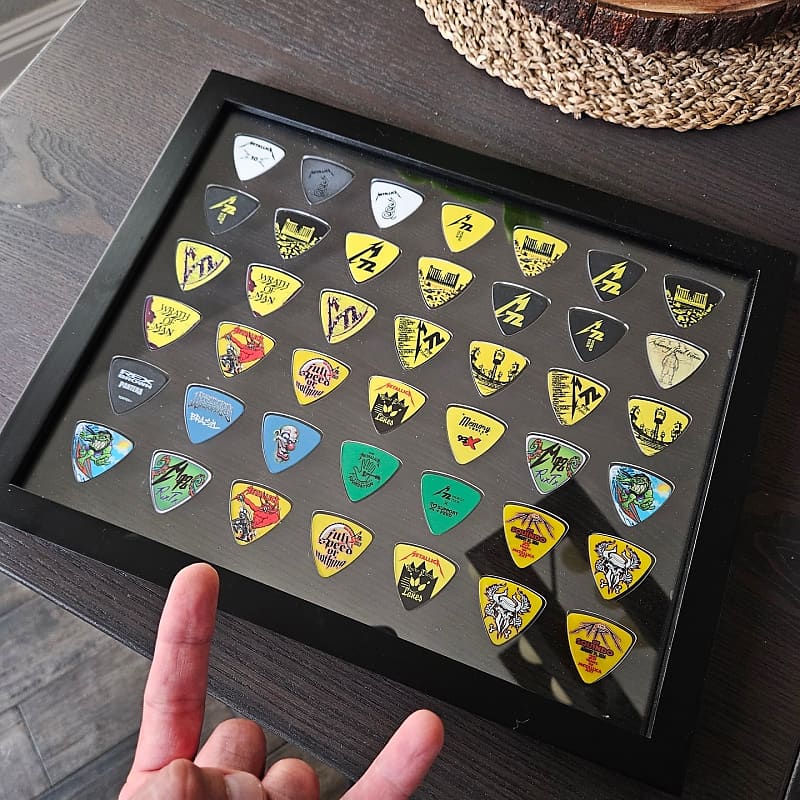 METALLICA™ 11" x 14" CLEAR Guitar Pick Display - FRAME | Reverb
