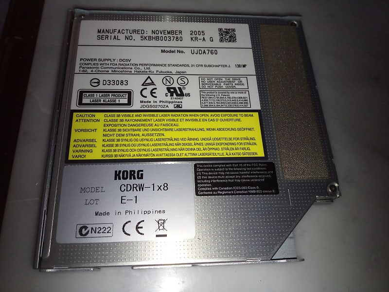 korg CDRW-1X8 Write Read Re-Write CD ROM For D1200 Triton | Reverb