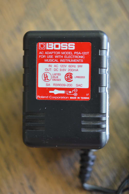 Boss PSA-120T AC Guitar Effects Pedal 9V Adapter Black | Reverb