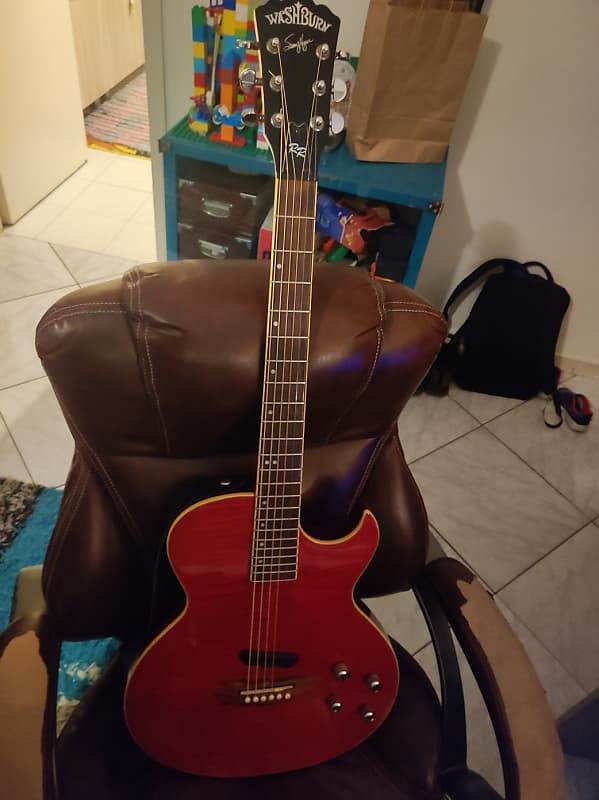 Washburn Red Rocker Sammy Hagar Signature Series Trans Red | Reverb