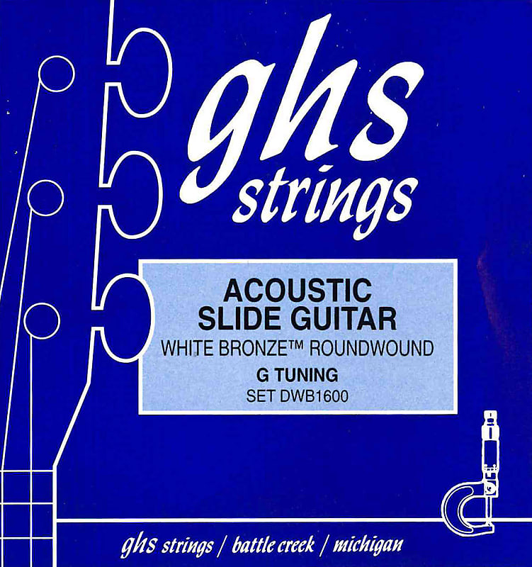 GHS Rollerwound White Bronze Resonator Guitar Strings - G | Reverb