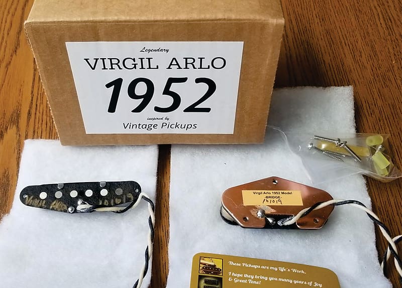 Virgil Arlo Original White Label 1952 Tele Pickups. Mint. | Reverb