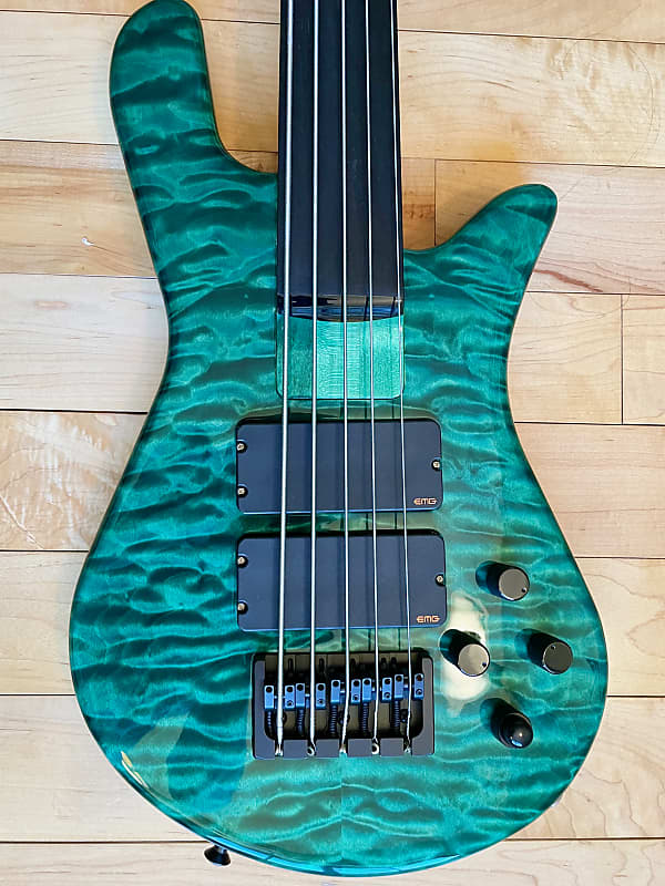 Spector USA NS-5MM2 Unlined Ebony Fretless Bass - 5 String | Reverb