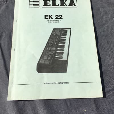 Elka EK-22 Synthesizer Schematics Paperwork | Reverb