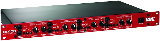 BBE DI-400 4-Channel Rack Mount DI Box with Sonic Maximizer | Reverb