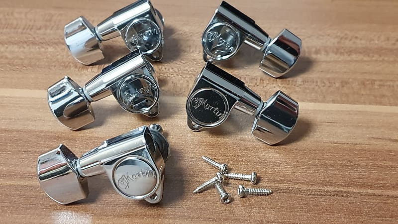 5 Martin Machine Head Tuners Chrome - New - 2L/3R | Reverb