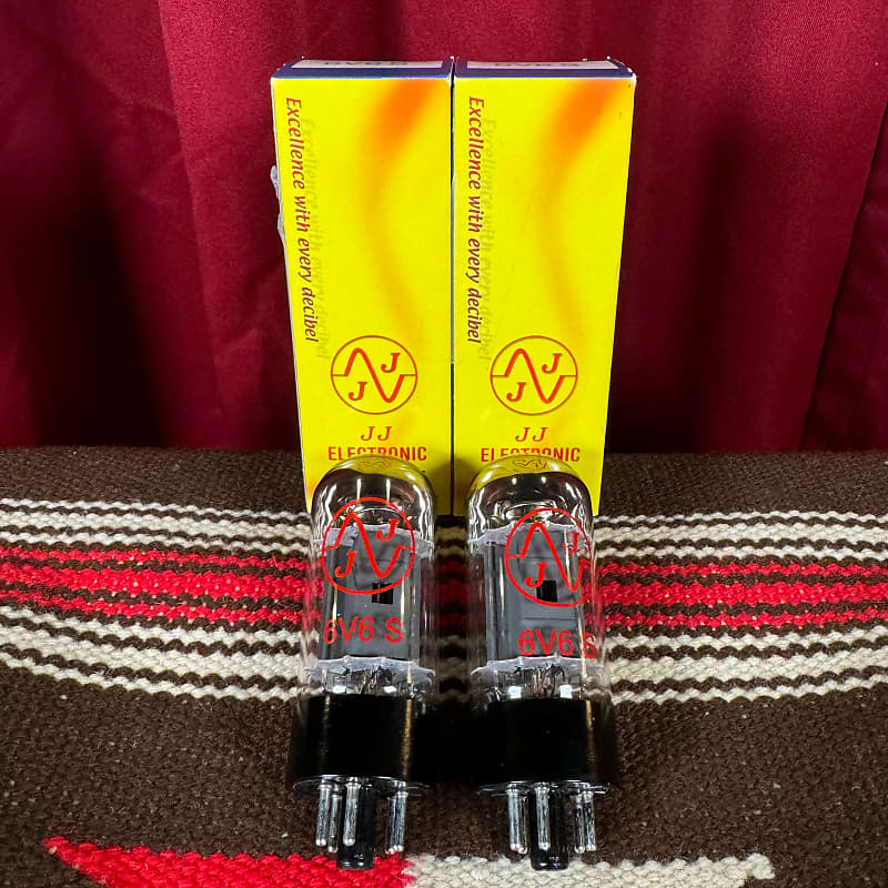 JJ Electronic 6V6S Pair Amplifier Power Tubes Duet #191 | Reverb