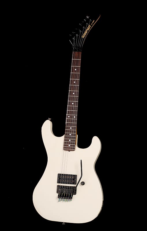 Kramer JK-1000 White MIJ 80s Floyd Rose with Titanium | Reverb