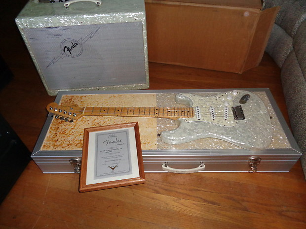 Fender Custom Shop White MOTO Guitar & Amp 1995 White | Reverb