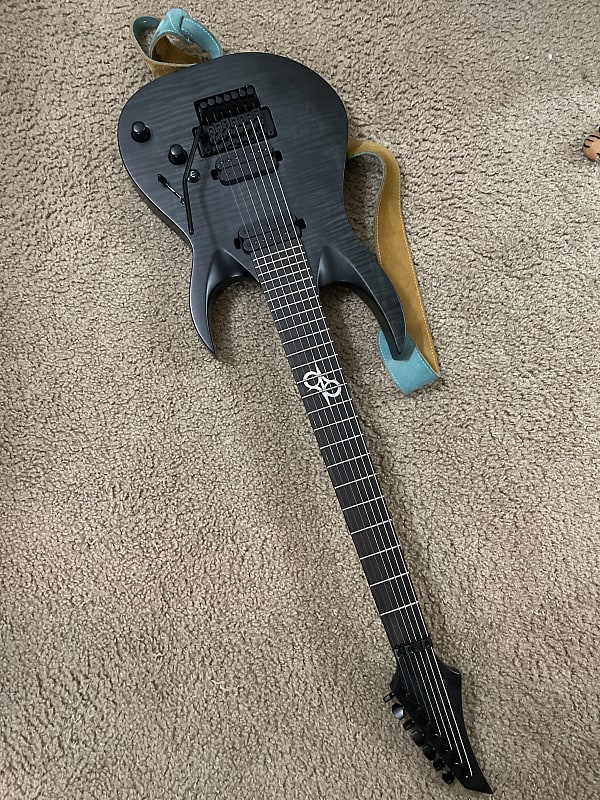 Solar Guitars A1.FR FB 2021 Flames Trans Black Matte | Reverb