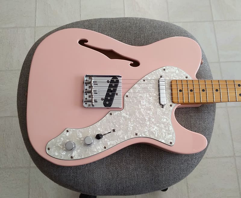 2002 Fender '69 Thinline Telecaster (Shell Pink) Limited | Reverb