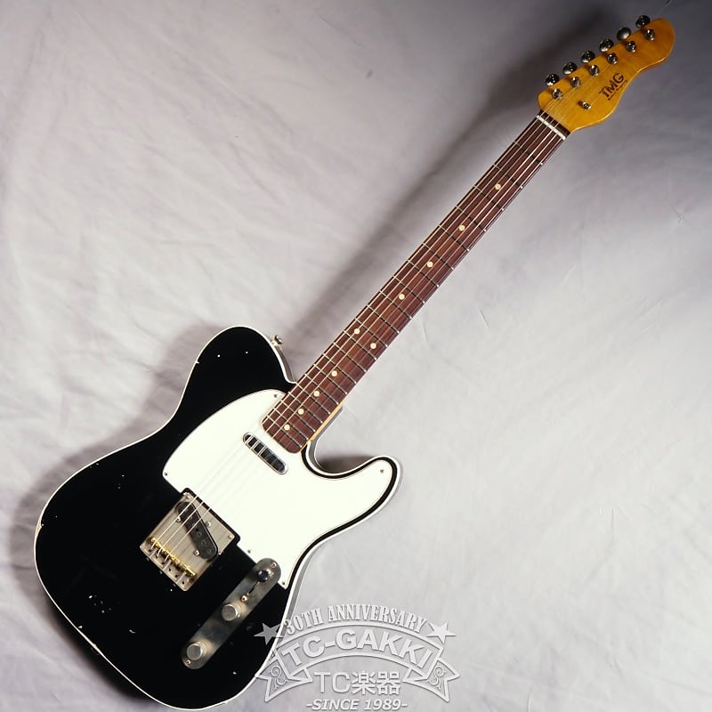 2022 TMG Guitar Gatton Double Binding Gloss Black Swamp Ash | Reverb