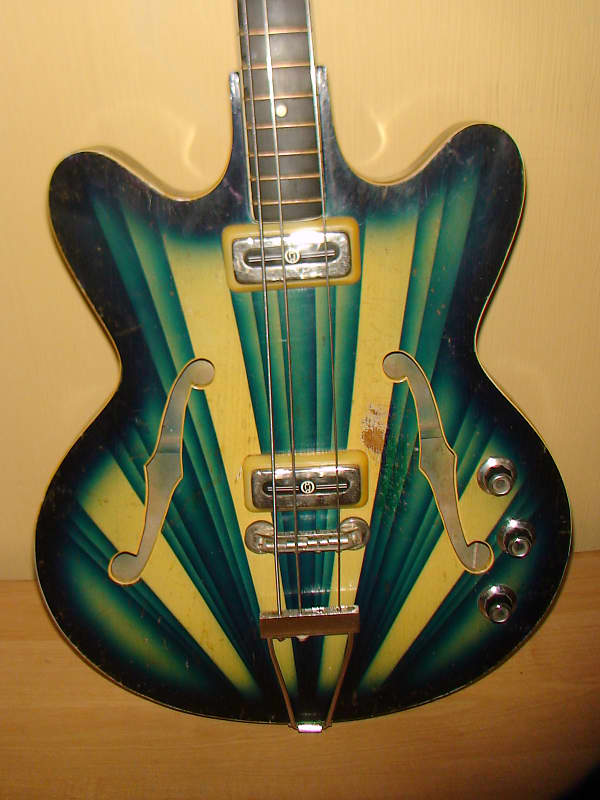 Orfeus Orpheus Hebros Archtop Bass Guitar Vintage 1970 | Reverb Canada
