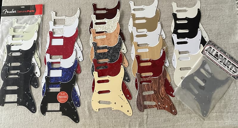 28 Stratocaster Style Pickguards Genuine Fender + ALLPARTS + | Reverb
