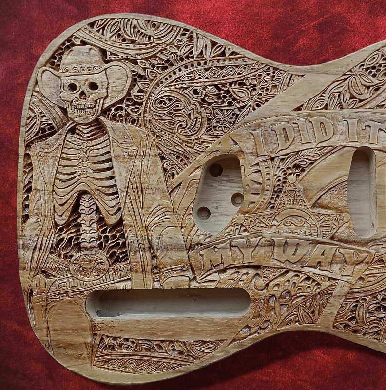 STUNNING Tele type - Custom Guitar Body hand carved in | Reverb